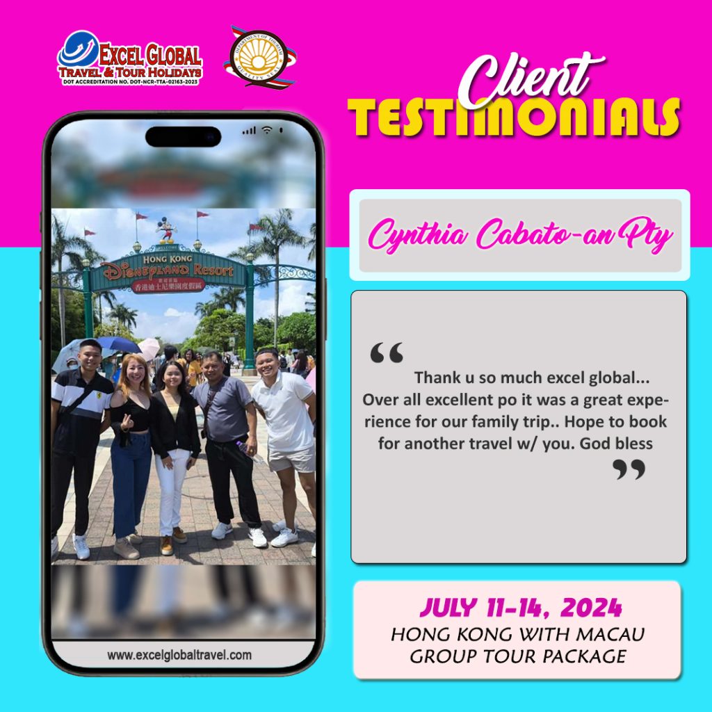 Testimonial – Excel Global Travel & Tour Holidays